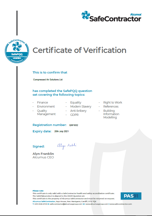 » SafeContractorCertificate | Compressed Air Solutions